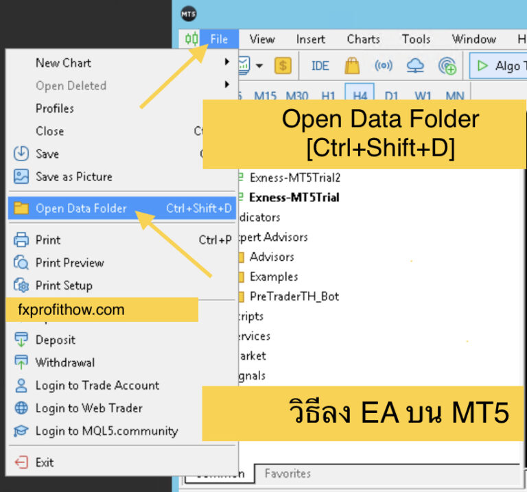 วิธี install EA บน MT5 ล่าสุด 2021 - เล่าเรื่องเทรด